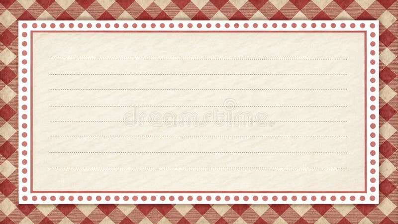 Checkered Border Paper Texture Rustic or Preppy Stock Illustration ...