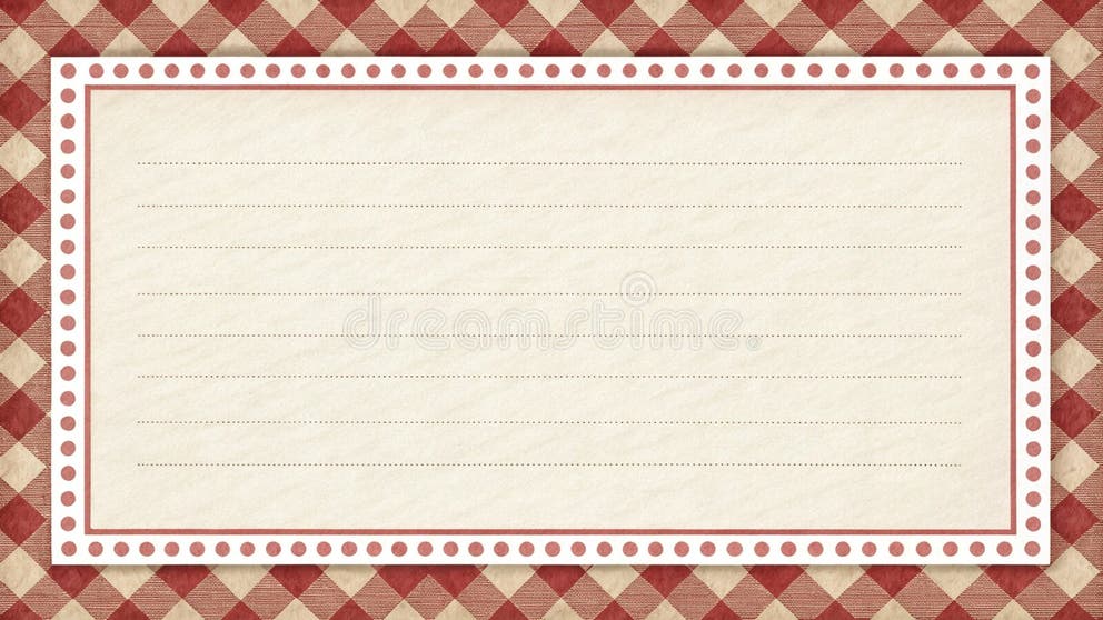 Checkered Border Paper Texture Rustic or Preppy Stock Illustration ...