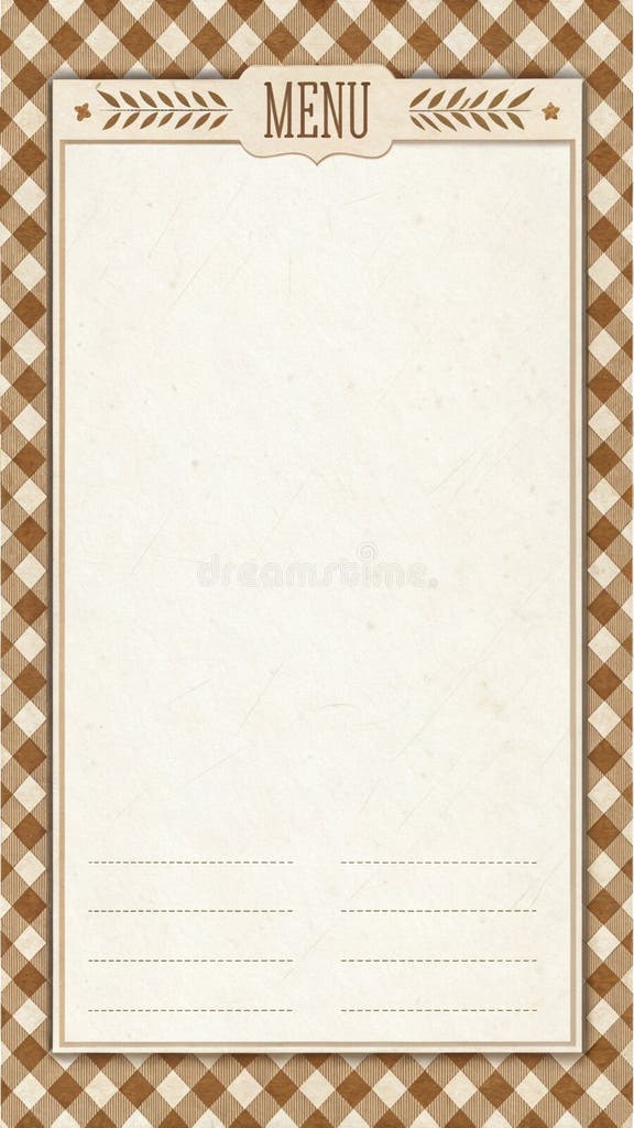 Checkered Border Paper Texture Rustic or Preppy Stock Illustration ...