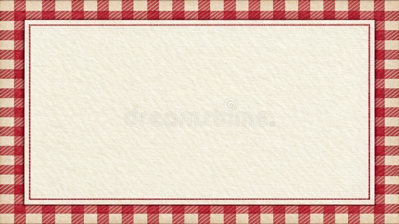 Checkered Border Paper Texture Rustic or Preppy Stock Illustration ...