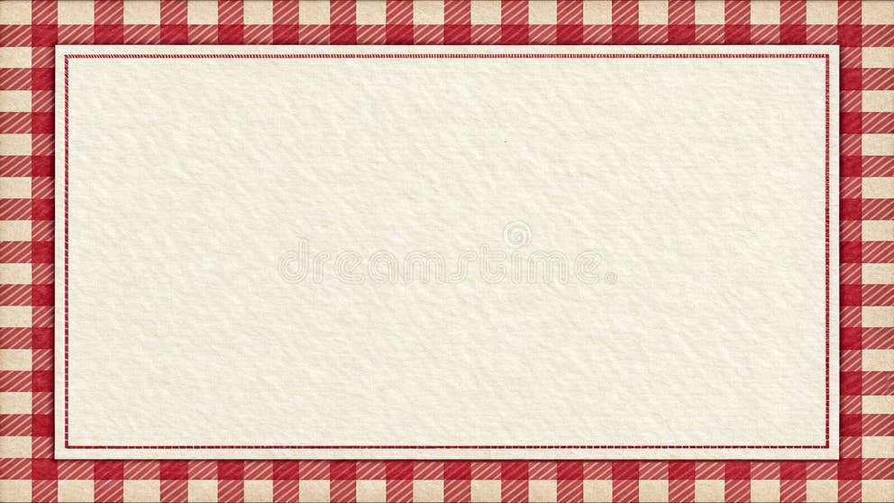 Checkered Border Paper Texture Rustic or Preppy Stock Illustration ...