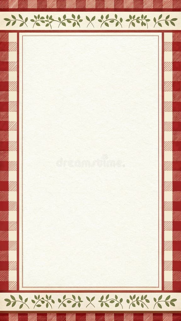 Checkered Border Paper Texture Rustic or Preppy Stock Illustration ...