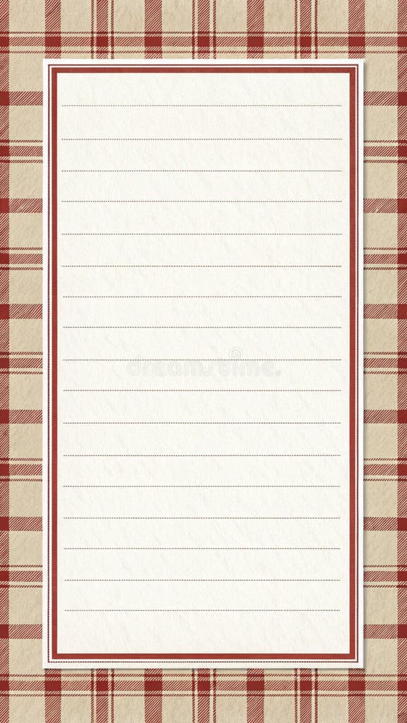 Checkered Border Paper Texture Rustic or Preppy Stock Illustration ...