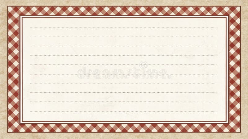 Checkered Border Paper Texture Rustic or Preppy Stock Illustration ...
