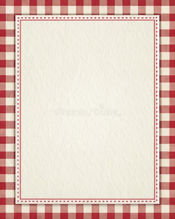 Checkered Border Paper Texture Rustic or Preppy Stock Illustration ...