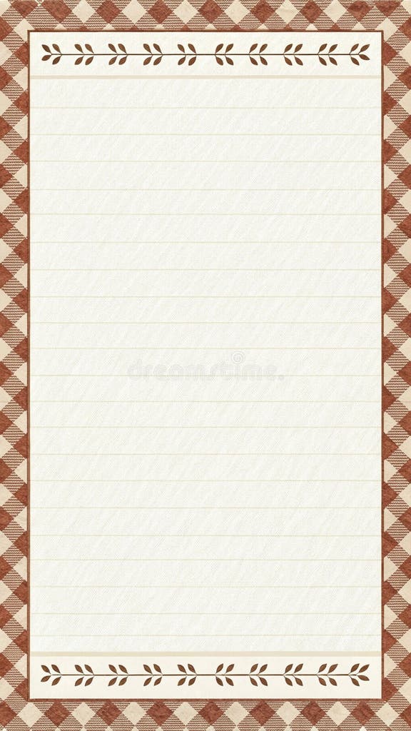 Checkered Border Paper Texture Rustic or Preppy Stock Illustration ...