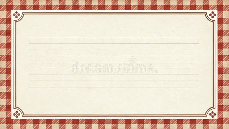 Checkered Border Paper Texture Rustic or Preppy Stock Illustration ...