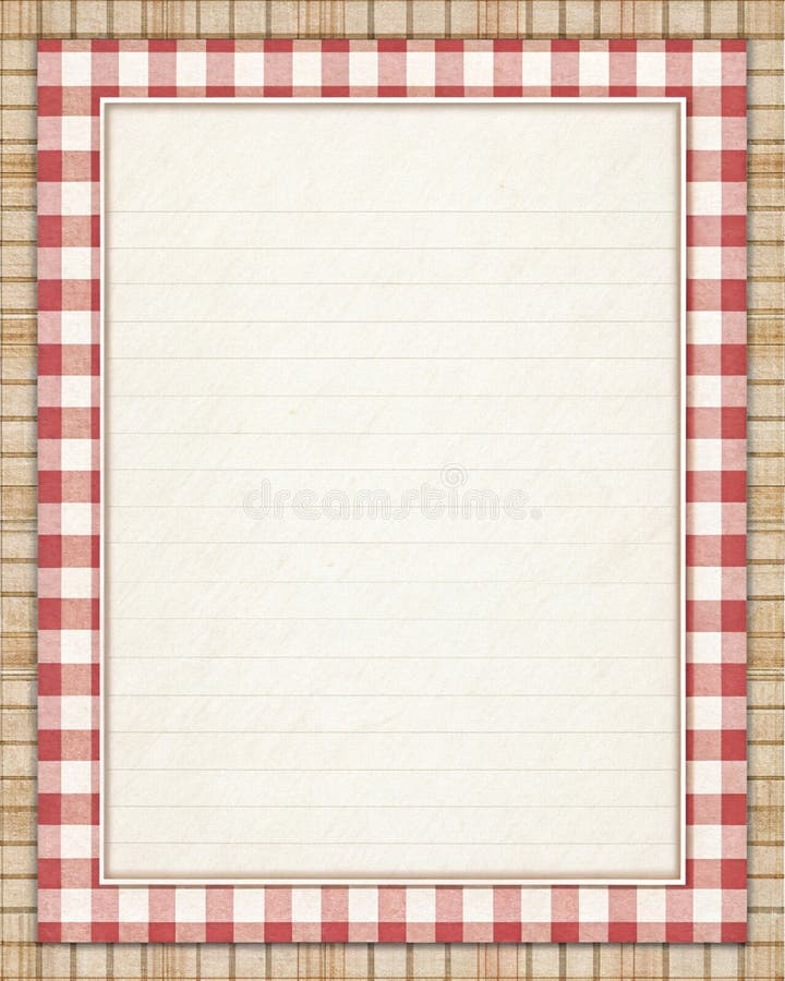 Checkered Border Paper Texture Rustic or Preppy Stock Illustration ...
