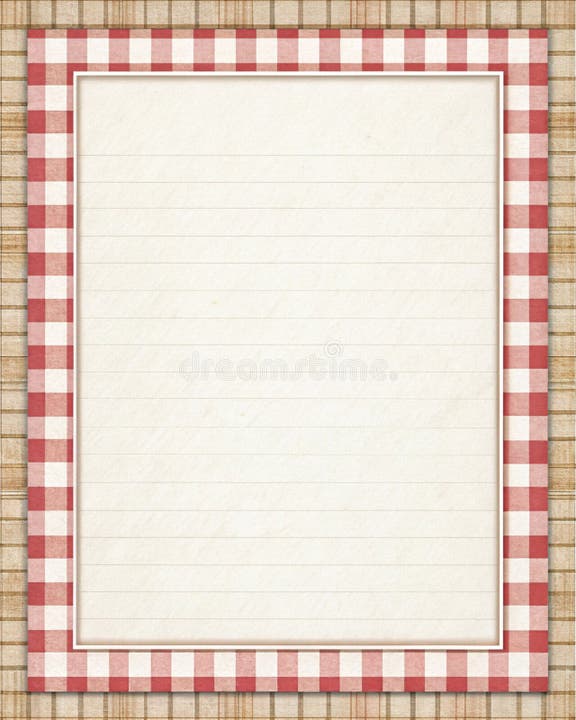 Checkered Border Paper Texture Rustic or Preppy Stock Illustration ...
