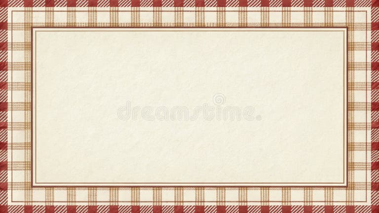 Checkered Border Paper Texture Rustic or Preppy Stock Illustration ...