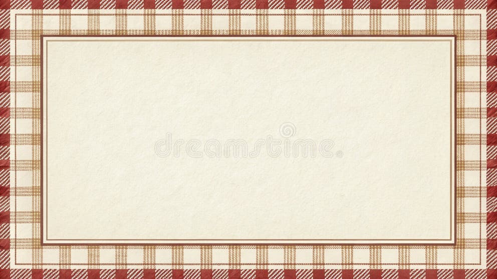Checkered Border Paper Texture Rustic or Preppy Stock Illustration ...
