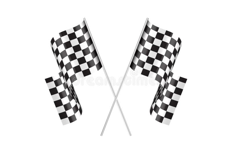 Checkered or Chequered Flags. Vector Racing Flag Stock Vector ...