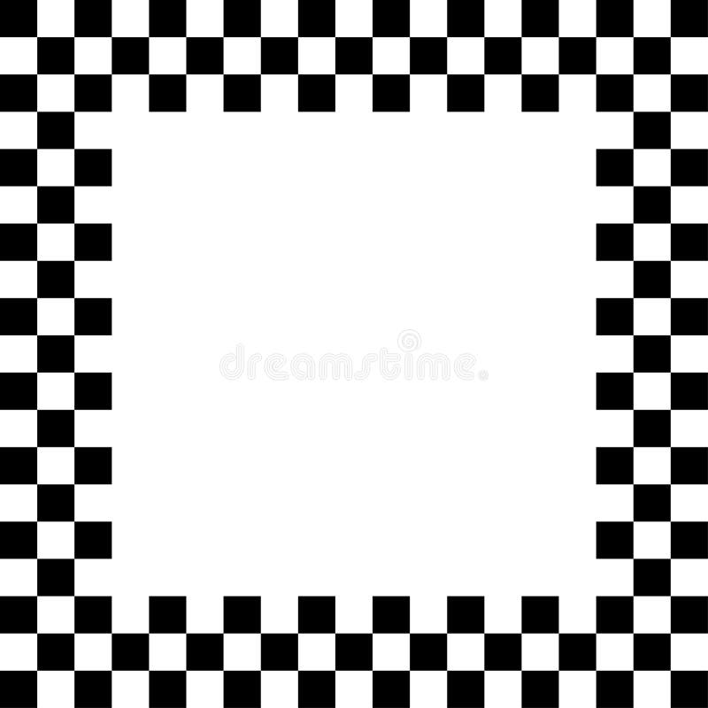 Checkered / Chequered Square Frame with Blank, Empty Space, Copyspace ...