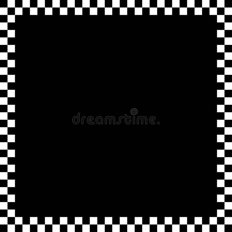 Checkered / Chequered Square Frame with Blank, Empty Space, Copyspace ...