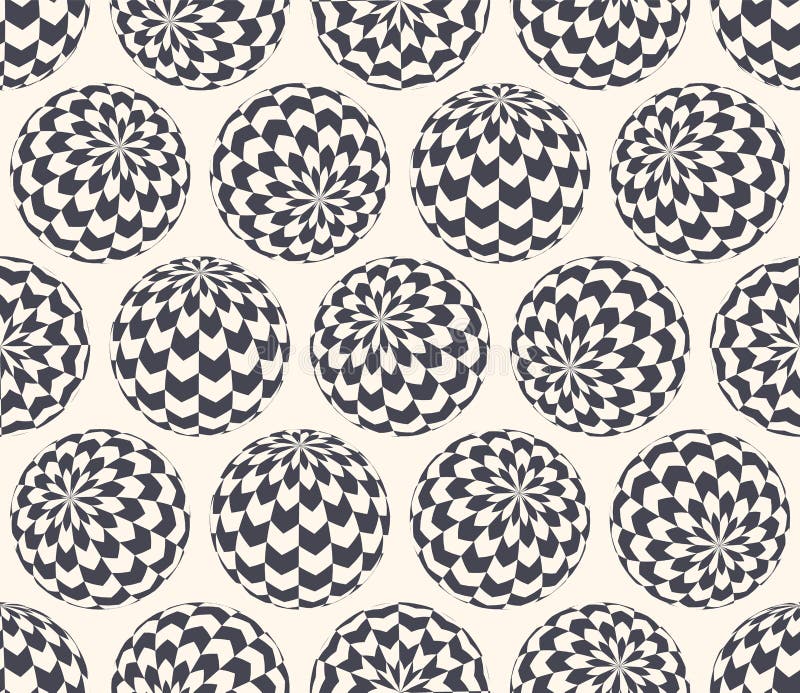 Checkered Chevron Patterned Balls in Different Positions Vector ...