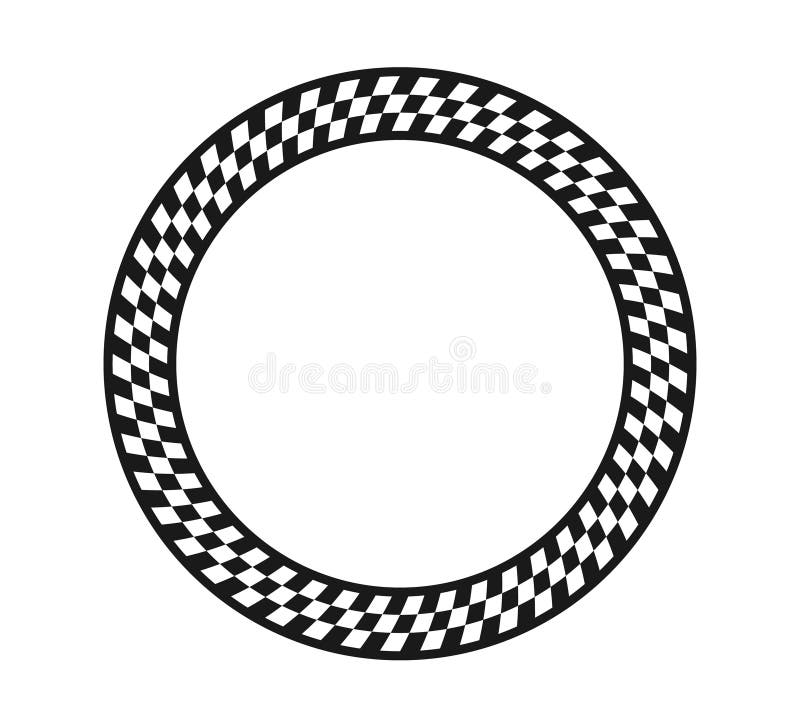 Checker Flag Circle Stock Illustrations – 352 Checker Flag Circle Stock ...