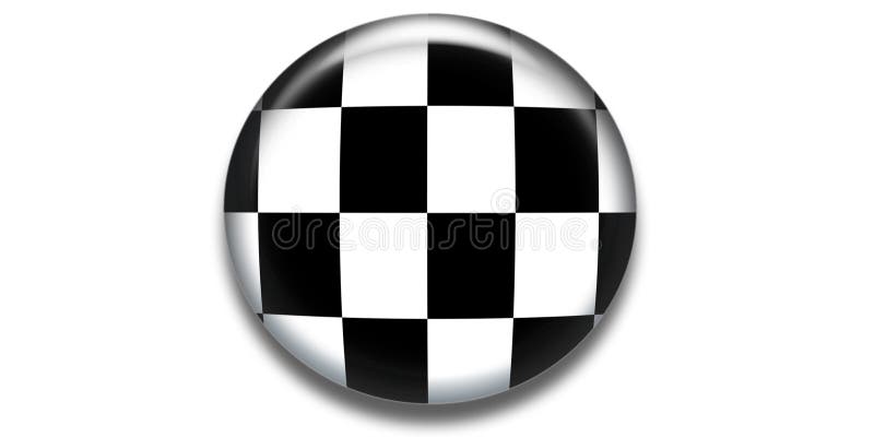 Checkered Circle Icon Royalty Free Stock Photography - Image: 5283457