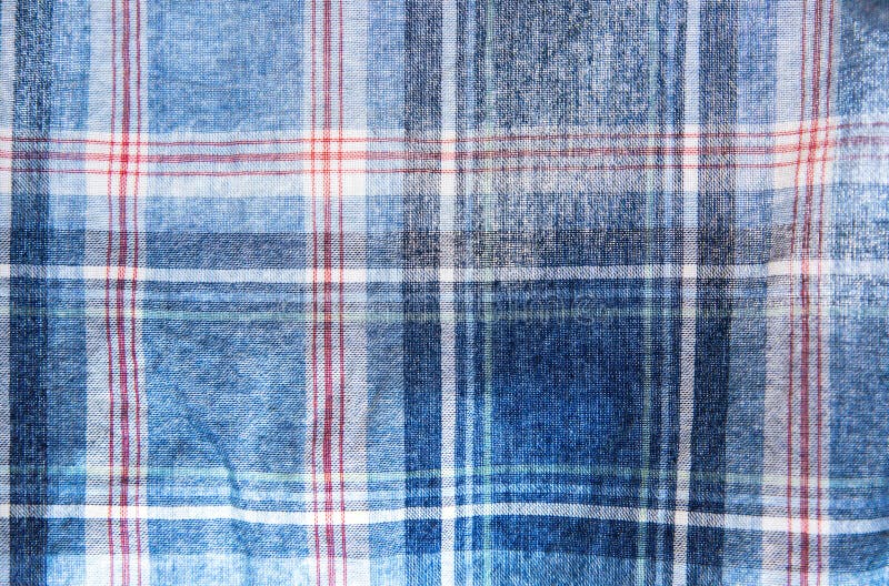 Checkered Cloth Texture. Squares on Textile Stock Photo - Image of ...