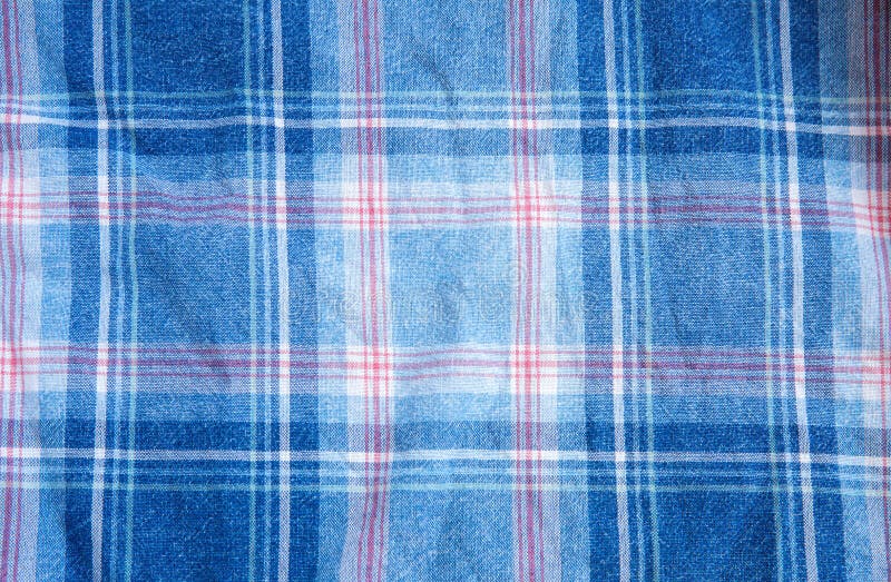 Checkered Cloth Texture. Squares on Textile Stock Photo - Image of ...