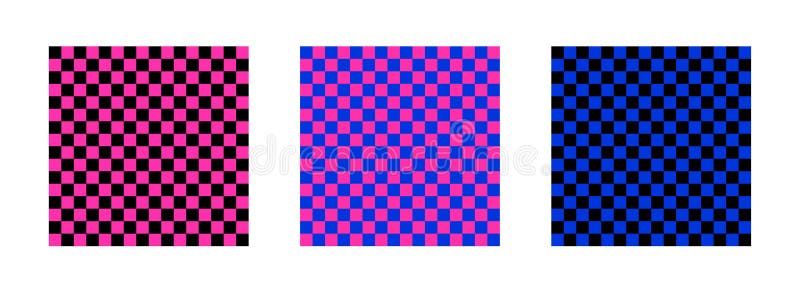 Checkered Colorful Y2K Seamless Patterns Set. Vector Abstract Retro ...