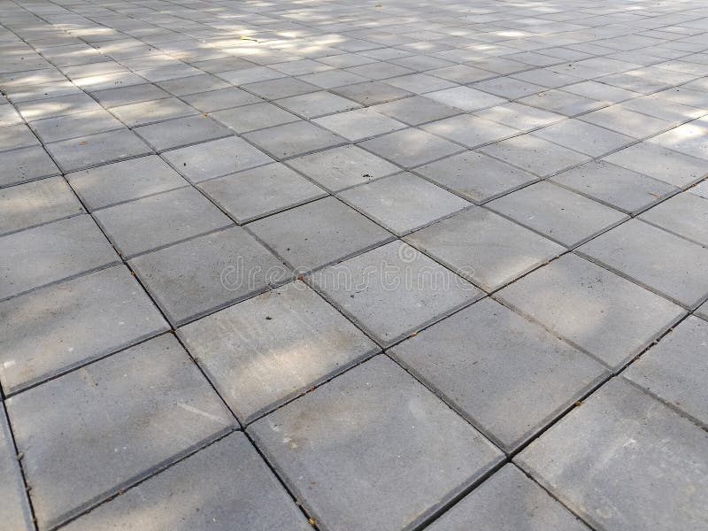 Checkered Concrete Paving Floor As Background Stock Photo - Image of ...