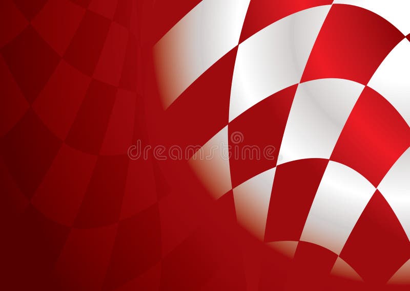 Red checkered flag stock vector. Illustration of flag - 5086191