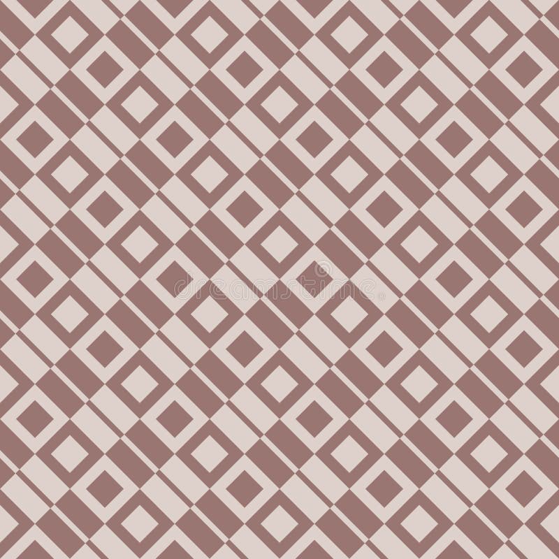 Seamless Beige Checked Pattern Set Stock Vector - Illustration of ...