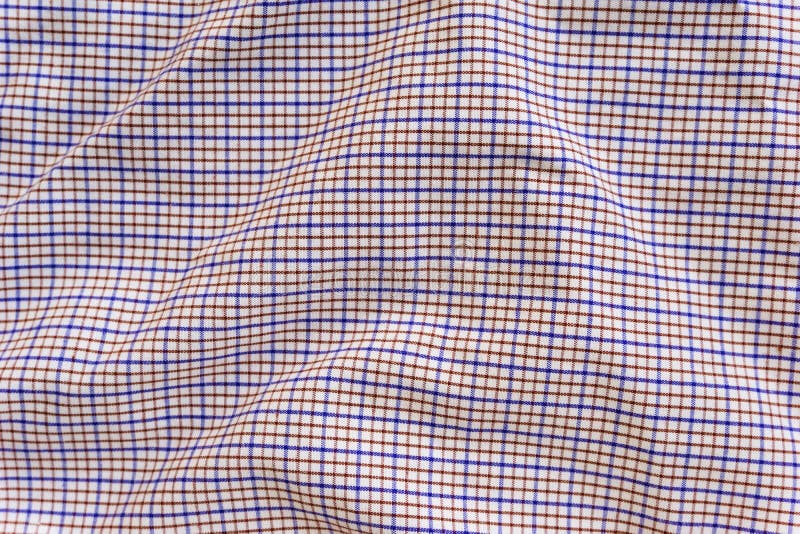 Checkered Fabric Background Texture, Crumpled Cloth with Pattern Stock ...