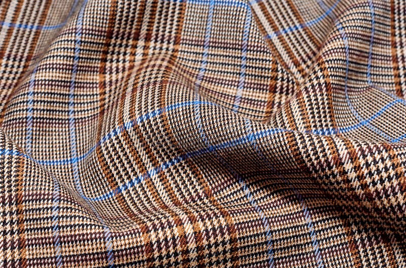 The Checkered Pattern on the Fabric is Made of Different Colors ...