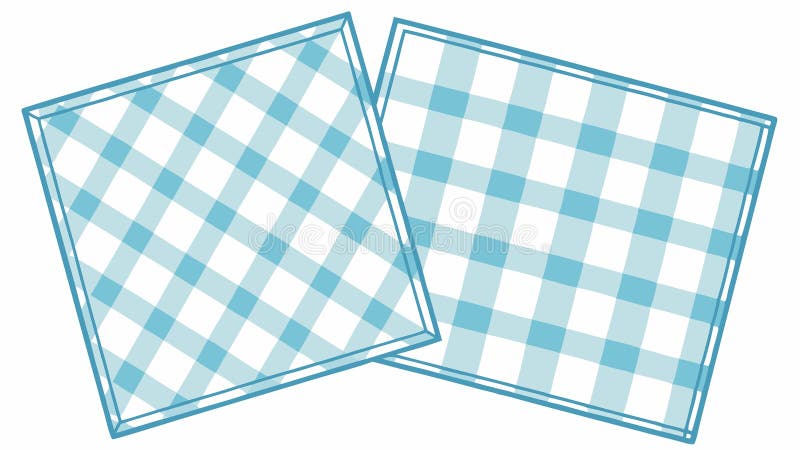 Checkered Fabric Pattern, Textile and Picnic Blanket Texture, Vector ...