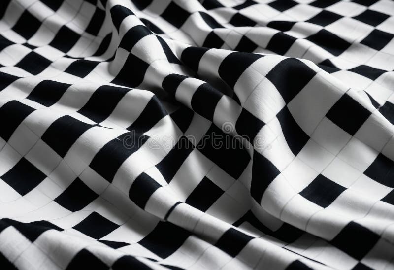 Checkered Fabric Texture Background Stock Illustration - Illustration ...