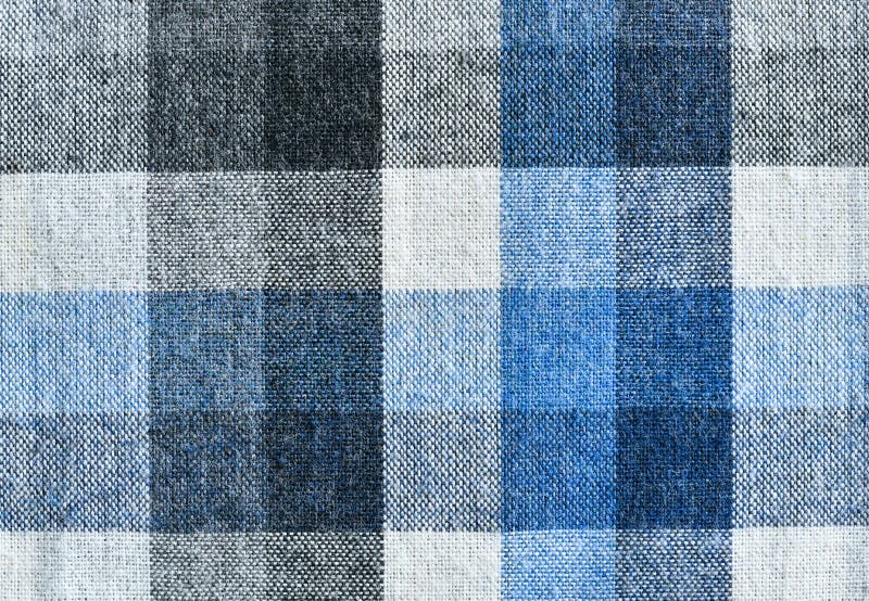 Checkered Fabric Texture Background Stock Image - Image of craft ...