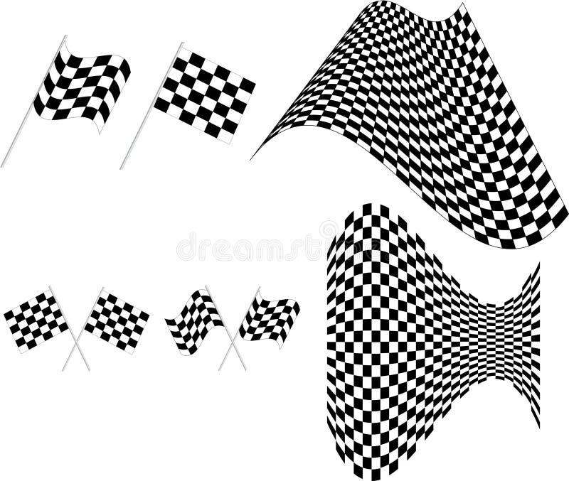 Checkered flag - stock vector. Illustration of competition - 17953488