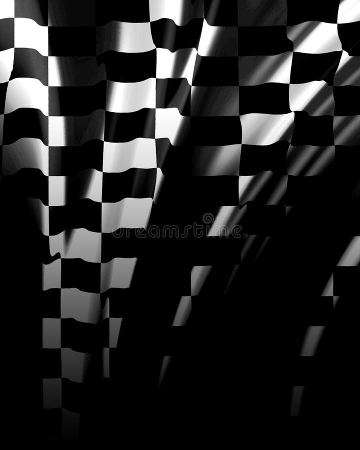 Checkered Flag Background stock illustration. Illustration of award ...