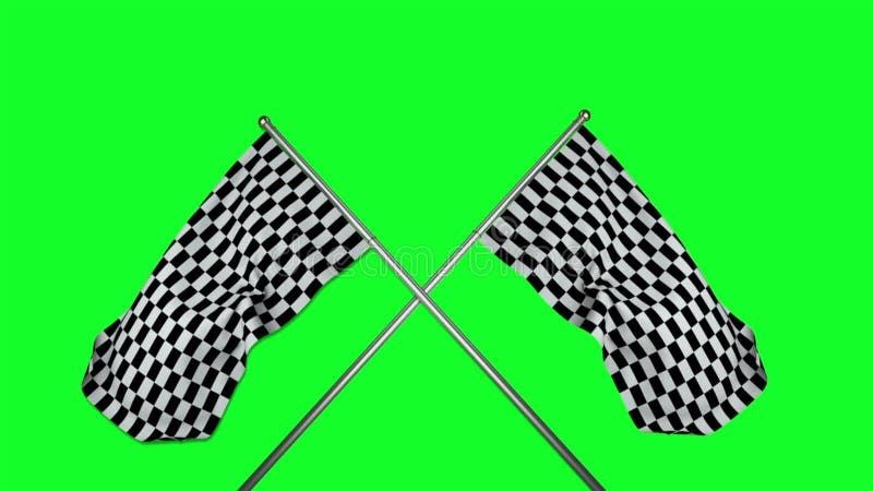 Checkered flag waving stock footage. Video of loopable - 54662290