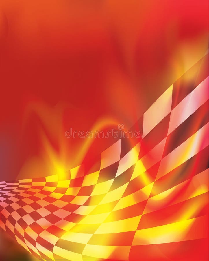 Checkered Flag Flames Stock Illustrations – 52 Checkered Flag Flames ...