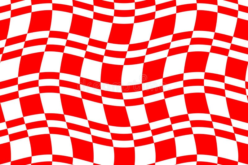 Red and White Wavy Tartan Plaid Fabric Pattern. Stock Vector ...