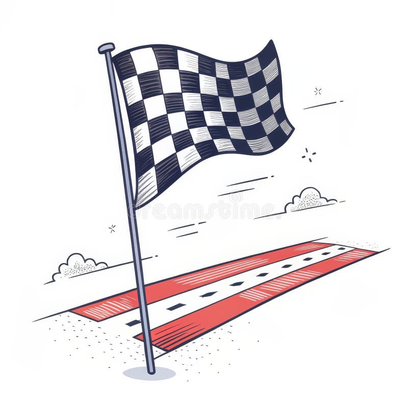 Finish Line Illustration Stock Illustrations – 26,407 Finish Line ...