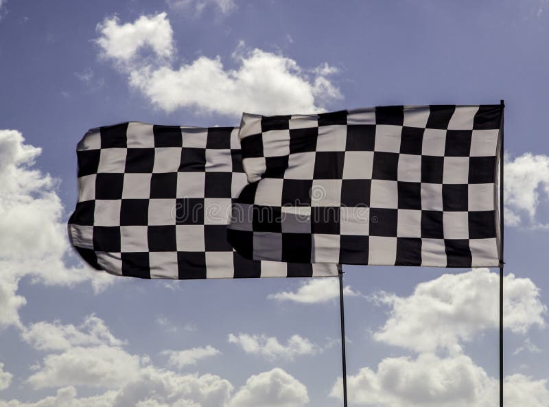 Checkered Flag stock image. Image of wind, track, waving - 40123763