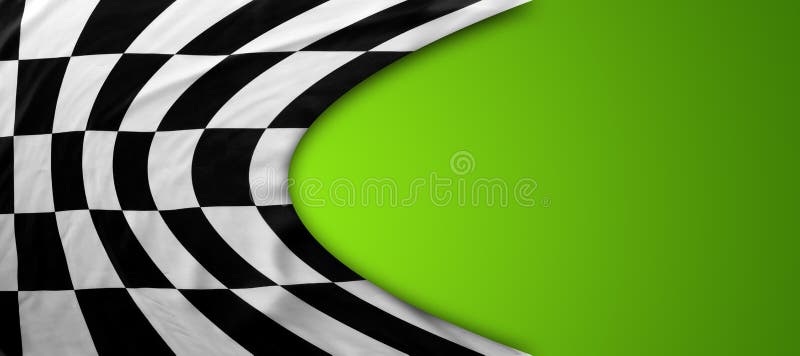 Checkered flag on green stock photo. Image of racing - 182623936