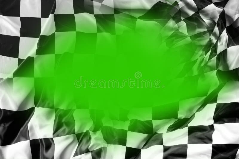 Checkered flag on green stock image. Image of achievement - 215269453