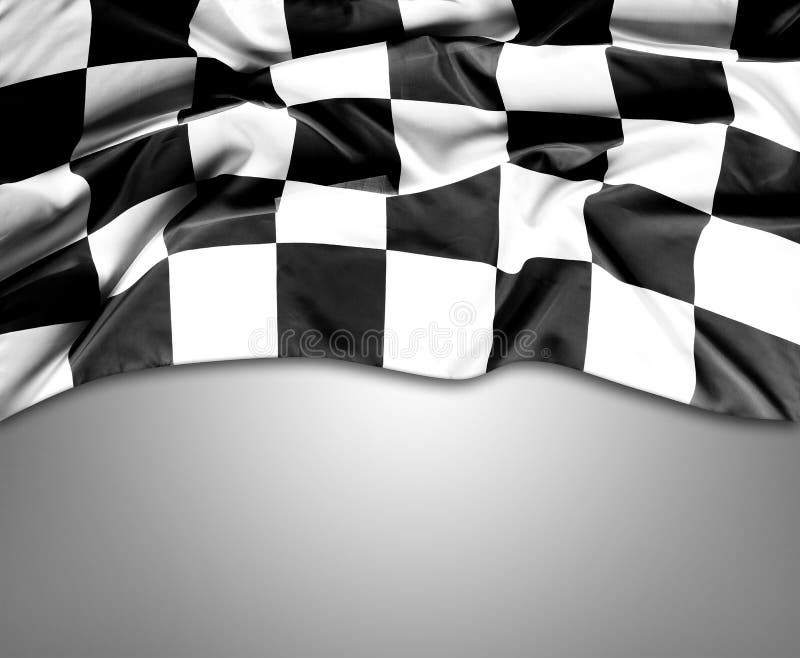 Checkered flag on grey stock image. Image of finishing - 217744657