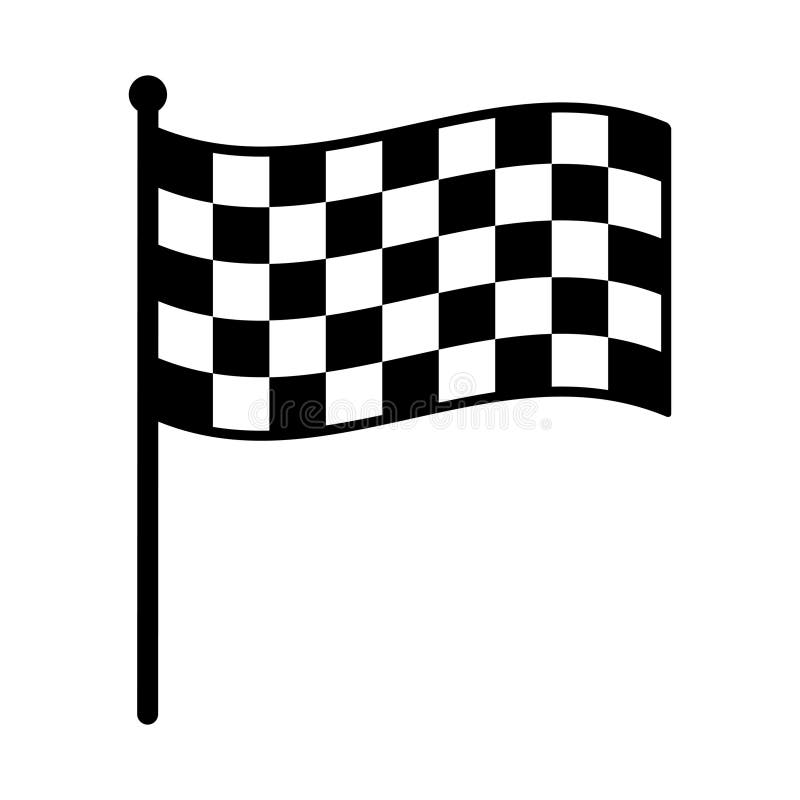 Checkered Flag Icon, Sport Racing Flag, Race Flag Sign Stock Vector ...