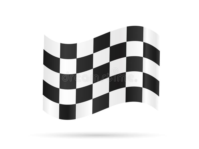 Checkered flag stock illustration. Illustration of speed - 35478788