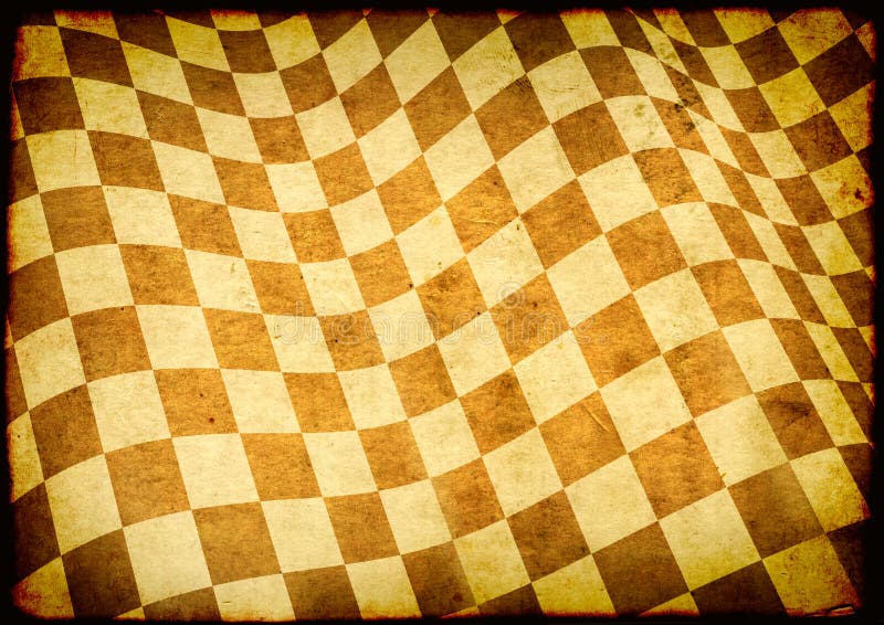 Checkered Flag on Paper Texture Stock Illustration - Illustration of ...