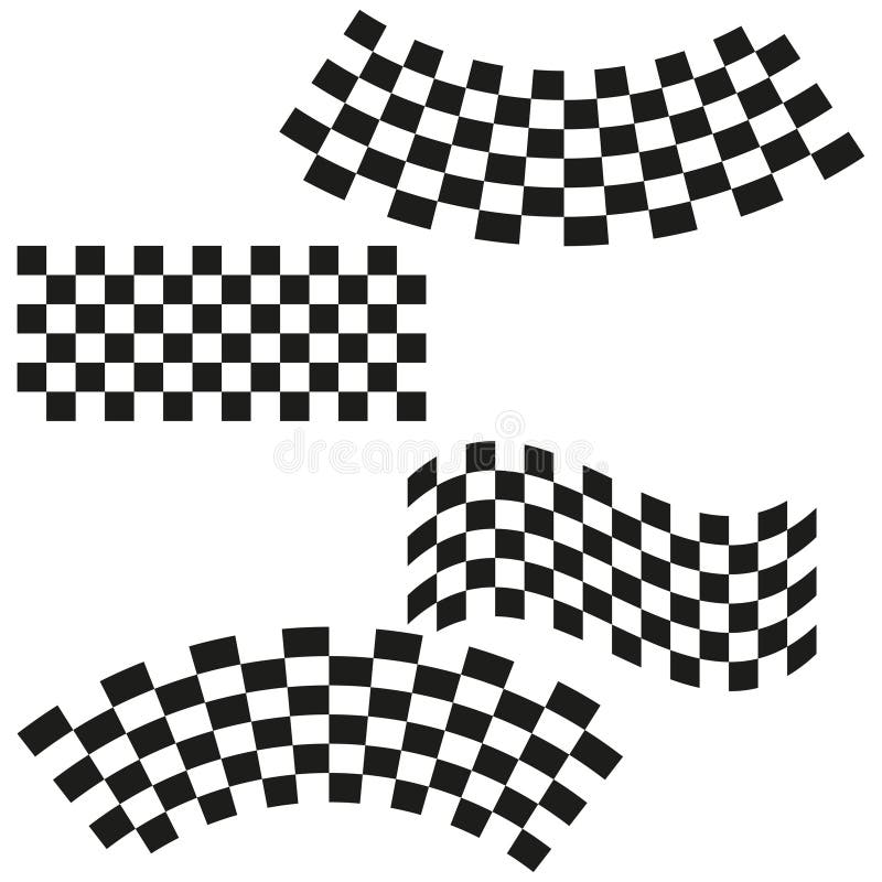 Checkered Flag Pattern. Racing Finish Vector. Dynamic Motion ...
