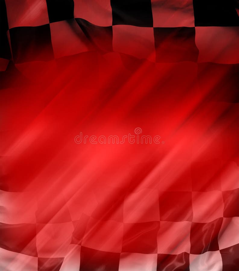 Checkered flag on red stock photo. Image of sport, black - 397103474