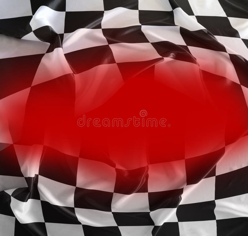 Checkered flag on red stock photo. Image of spacequot - 205047814
