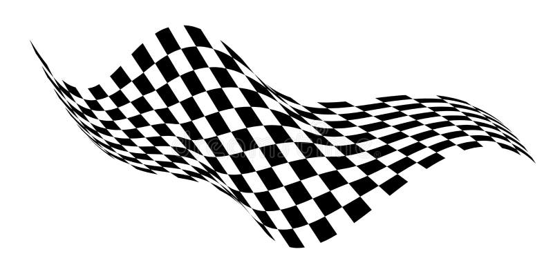 Checkered Flag. Signaling on the Race Track Stock Vector - Illustration ...