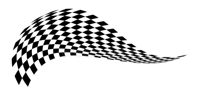 Checkered Flag. Signaling on the Race Track Stock Vector - Illustration ...